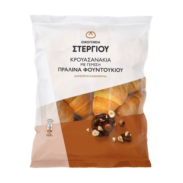 ΟΙΚΟΓΕΝΕΙΑ ΣΤΕΡΓΙΟΥ Κρουασανάκια με γέμιση Πραλίνα Φουντουκιού 300gr ...